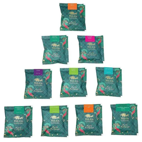 TGL Co. Sampler Assorted Green Tea Bags 10 pcs - JioMart