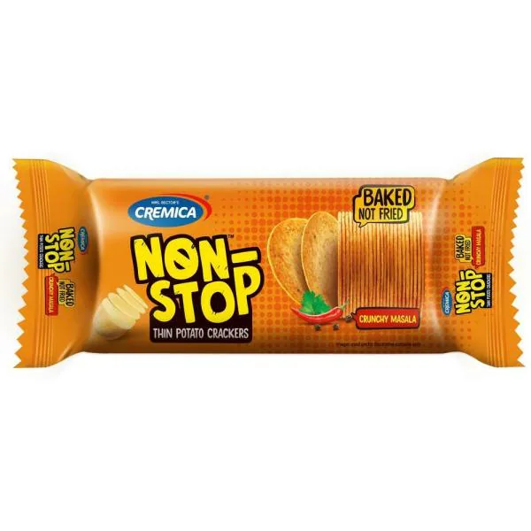 Cremica Non Stop Crunchy Masala Thin Potato Crackers 75 g - JioMart