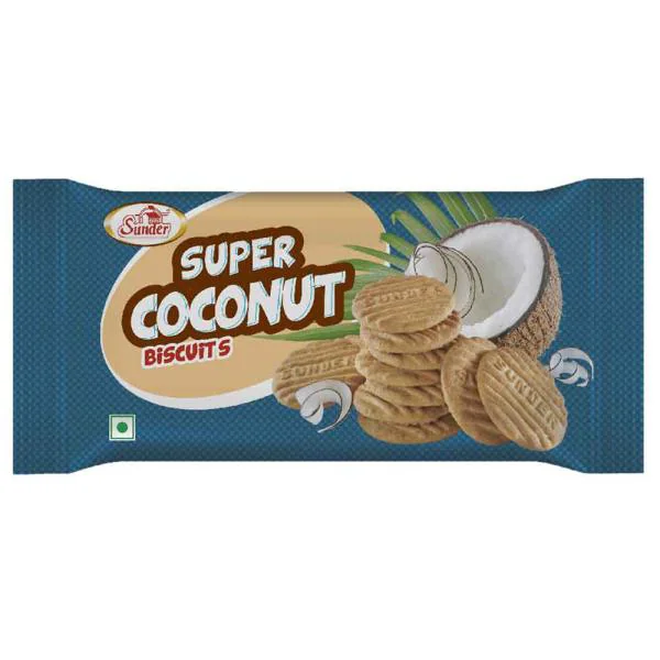 Sunder Super Coconut Biscuits 200 g - JioMart