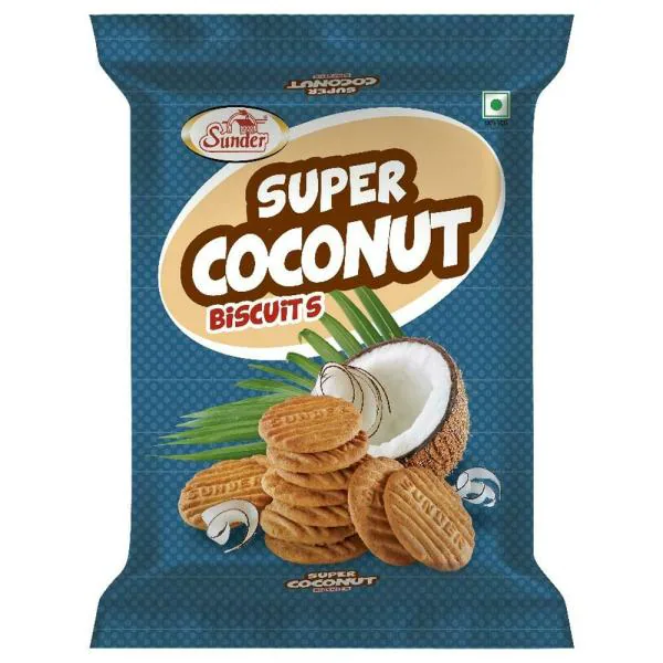 Sunder Super Coconut Biscuits 400 g - JioMart