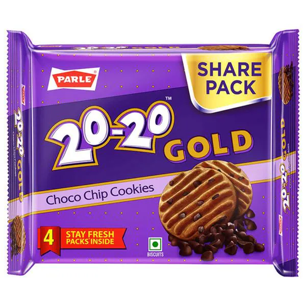 Parle 20-20 Gold Choco Chip Cookies 400 g - JioMart