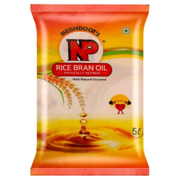 NP Physically Refined Rice Bran Oil 5 L - JioMart