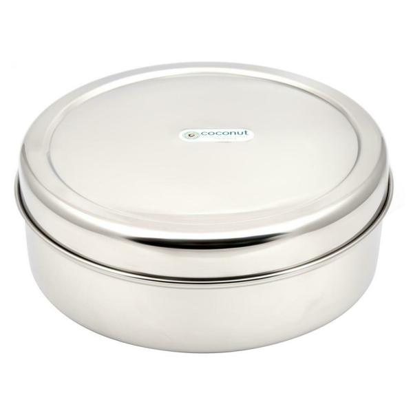 Coconut Round Stainless Steel Masala Box 24 cm with 7 Bowls - JioMart