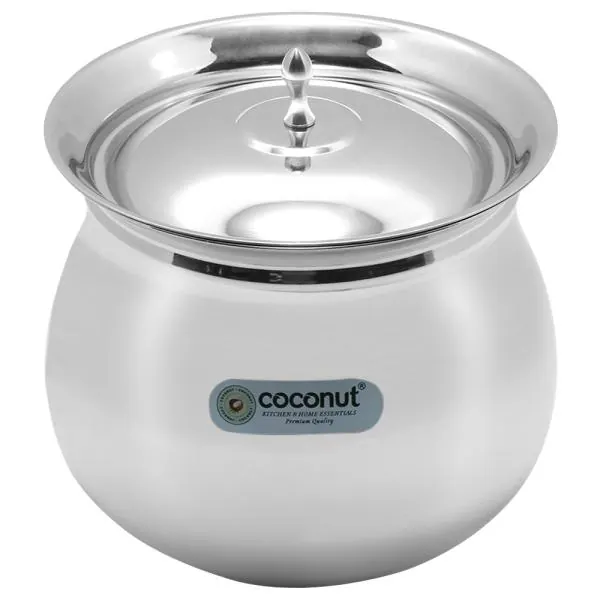 Coconut Royal Stainless Steel Handi with Lid 1.85 L - JioMart