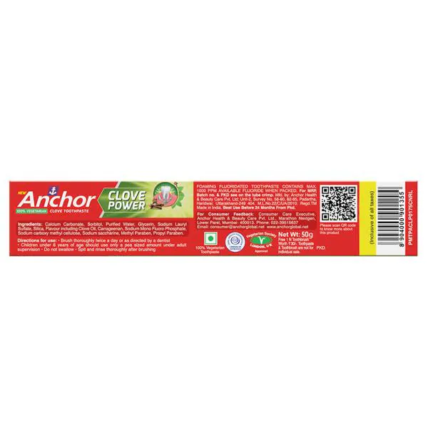 Anchor Clove Power Toothpaste 50 g - JioMart