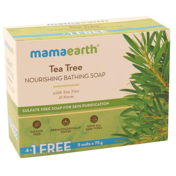 Mamaearth Tea Tree Nourishing Bath Soap 75 g (Buy 4 Get 1 Free) - JioMart