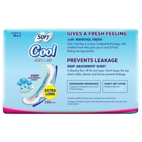 Sofy Cool Sanitary Napkin with Wings (XL) 30 pads - JioMart