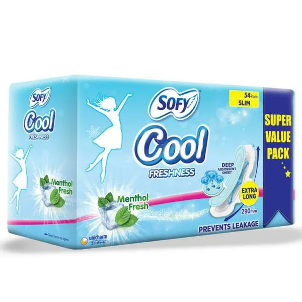 Sofy Cool Sanitary Napkin with Wings (XL) 54 pads - JioMart