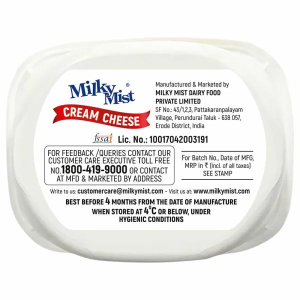Milky Mist Cream Cheese 200 g (Container) - JioMart