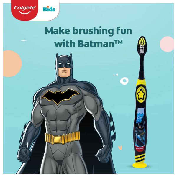 Colgate Batman Extra Soft Kids Toothbrush (Pack of 3) (5+ Years) - JioMart