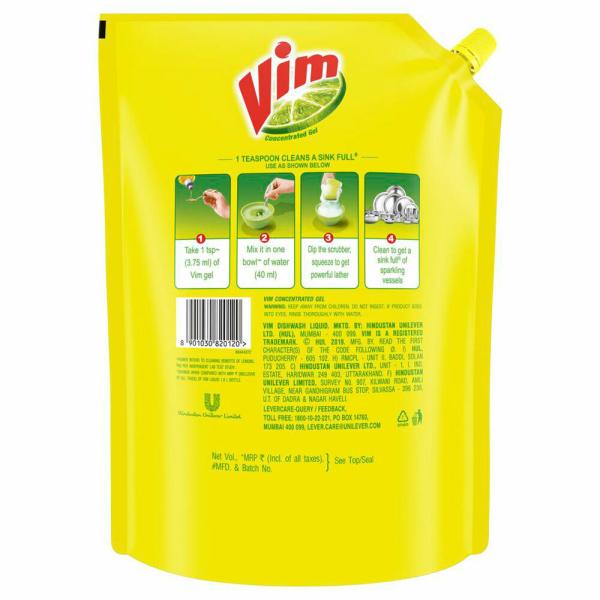 Vim Lemon Dishwash Liquid 2 L - JioMart