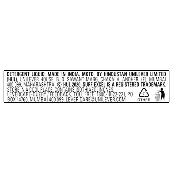 Surf Excel Matic Front Load Liquid Detergent 4 L - JioMart