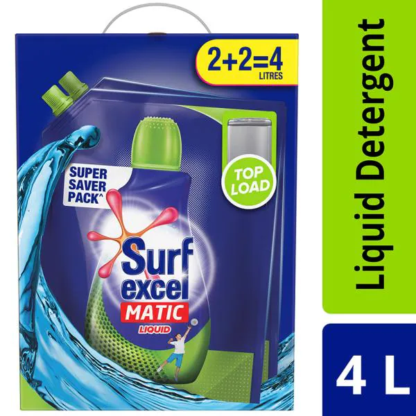 Surf Excel Matic Top Load Liquid Detergent 4 L - JioMart