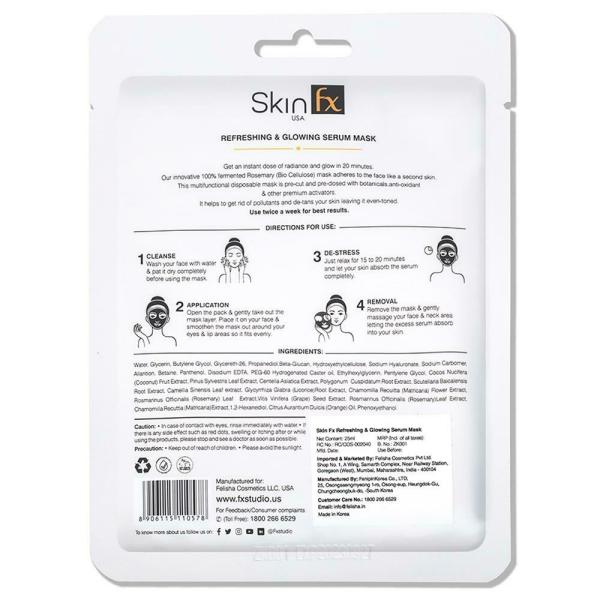 Skin Fx Refreshing & Glowing Serum Face Mask 25 ml - JioMart