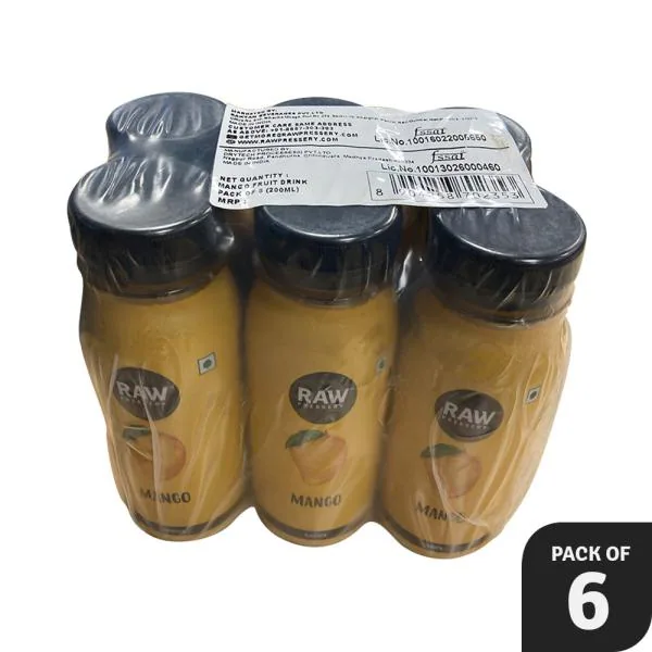 Raw Pressery Mango Juice 200 ml (6 pcs) - JioMart