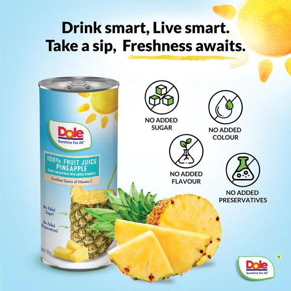 Dole Pineapple Fruit Juice 240 ml - JioMart