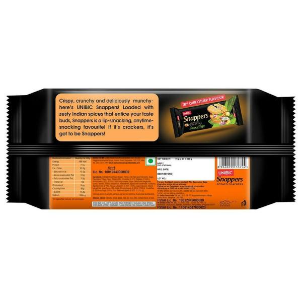 Unibic Snappers Indi Spice Potato Crackers 75 g (Pack of 4) - JioMart