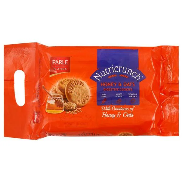 Parle Nutricrunch Honey & Oats Digestive Cookies 600 g - JioMart