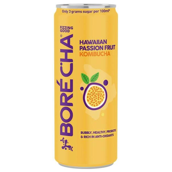 Borecha Hawaiian Passion Fruit Kombucha Drink 330 ml - JioMart