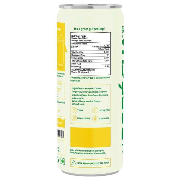 Borecha Sicilian Lemon and Lime Kombucha Drink 330 ml - JioMart