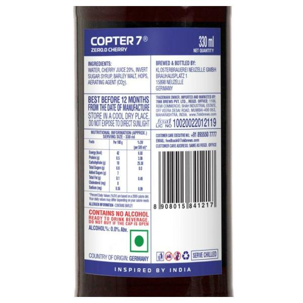 Copter7 Zer0.0 Cherry Non-Alcoholic Beer 330 ml - JioMart