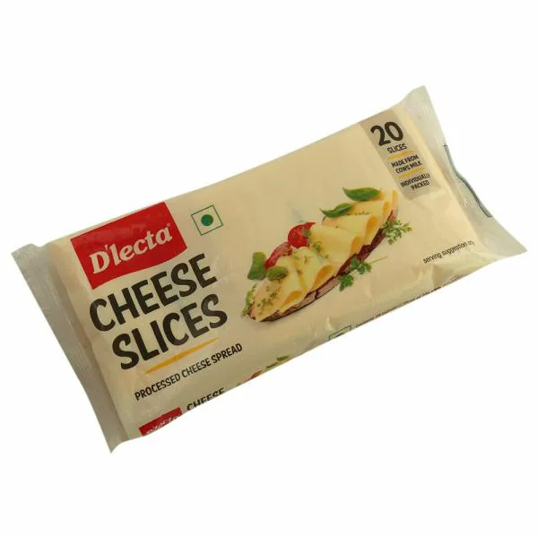 D'lecta Cheese Slices 400 g (Pouch) - JioMart