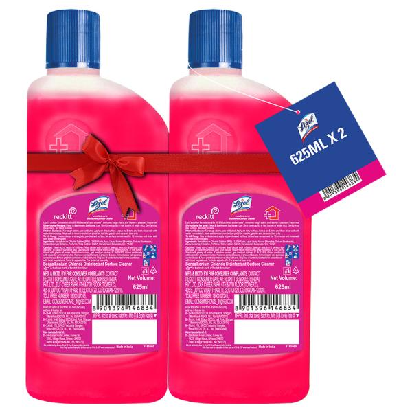 Lizol Floral Triple Germ Action Disinfectant Surface Cleaner 625 ml ...