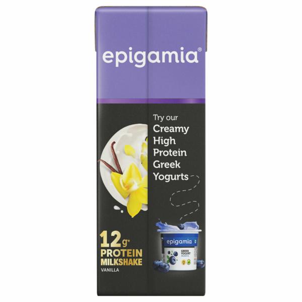 Epigamia 12g Protein Vanilla Milkshake 180 ml (Tetra Pak) - JioMart