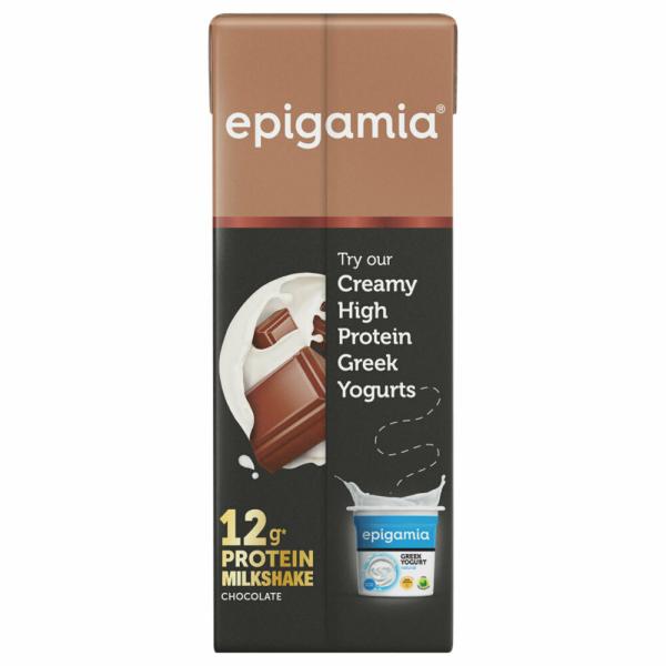 Epigamia 12g Protein Chocolate Milkshake 180 ml (Tetra Pak) - JioMart