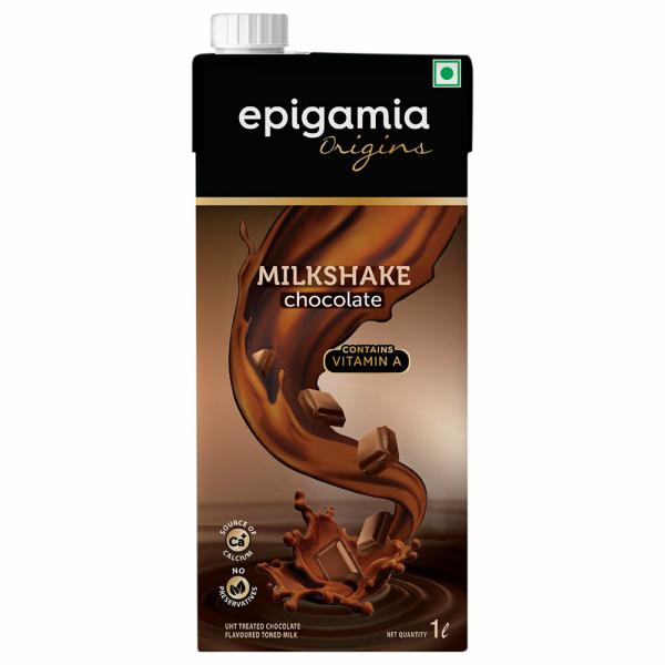 Epigamia UHT Chocolate Milkshake 1 L (Tetra Pak) - JioMart