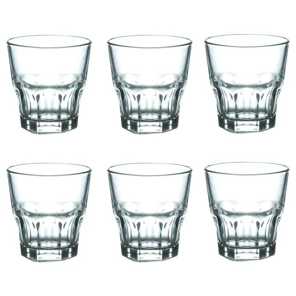 Yera Transparent Water Glass 205 ml (Set of 6) - JioMart