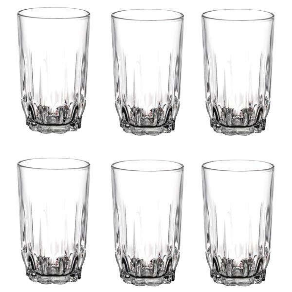 Yera Glass Water and Juice Tumbler 265 ml (Set of 6) - JioMart