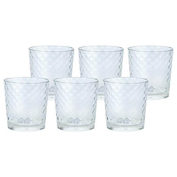 Yera Transparent Glass Tumbler Set 245 ml 6 pcs (TC9WP27) - JioMart