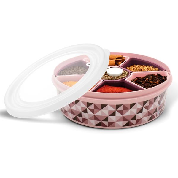Asian Aroma Assorted Round Plastic Spice Box - JioMart