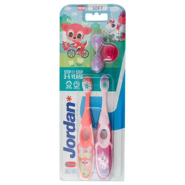 Jordan Soft Baby Toothbrush (3-5 Years) 2 pcs - JioMart