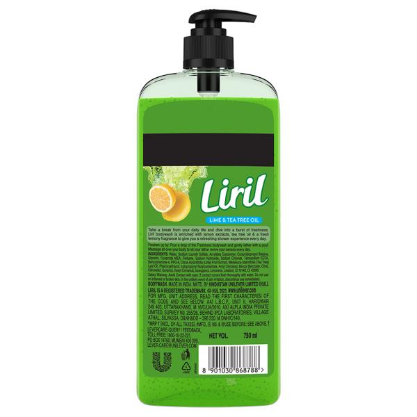 Liril Lime and Tea Tree Oil Body Wash 750 ml - JioMart