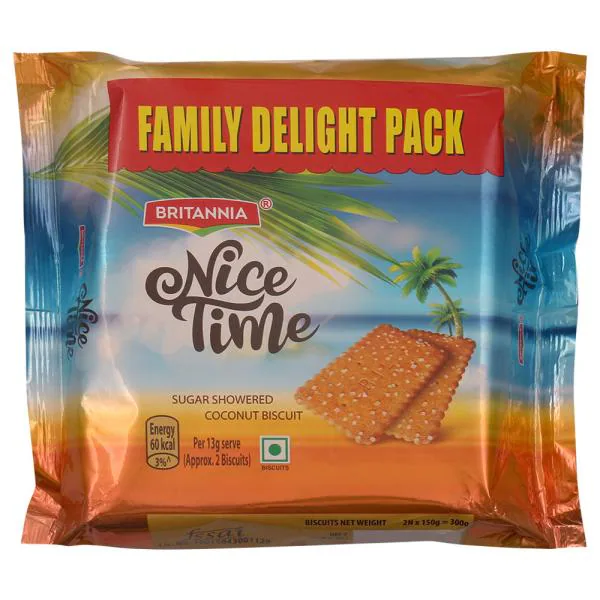 Britannia Nice Time Coconut Biscuit 300 g - JioMart