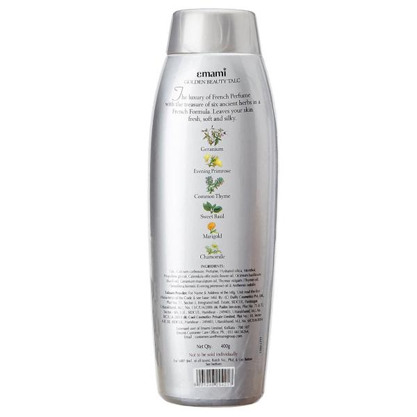 Emami Golden Beauty Moon Drop French Perfume Talcum Powder 400 g - JioMart