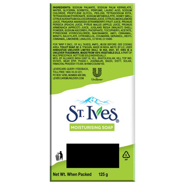 St. Ives Apricot & Honey Moisturising Bath Soap 125 g (Buy 4 Get 1 Free ...