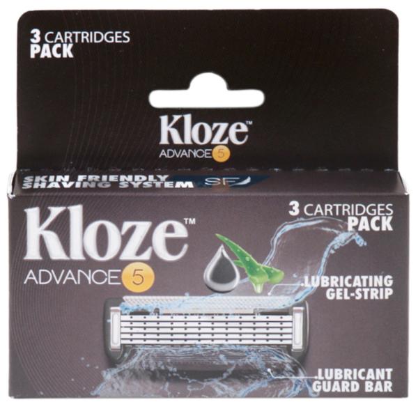 Kloze Advance 5 Skin Friendly Shaving System Cartridges 3 pcs - JioMart
