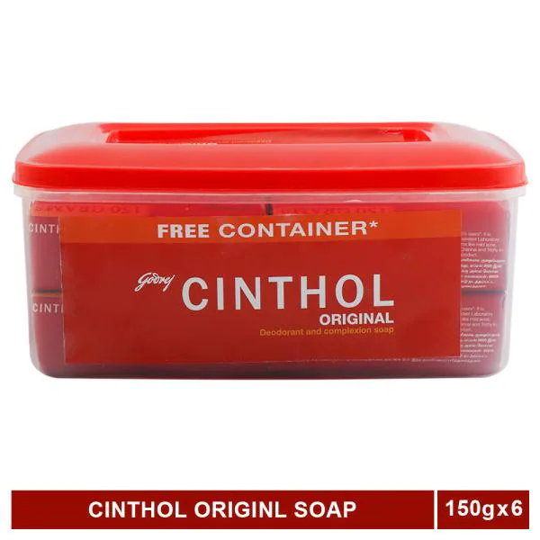 Cinthol Original Deo & Complexion Soap 150 g (Pack of 6) with Free ...
