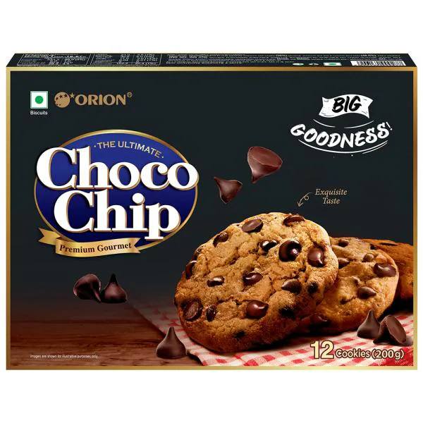 Orion the Ultimate Premium Gourmet Choco Chip Cookies 200 g - JioMart