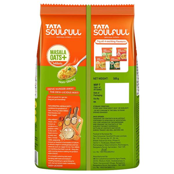 Tata Soulfull Masala Oats+ Peppy Curry 500 g - JioMart