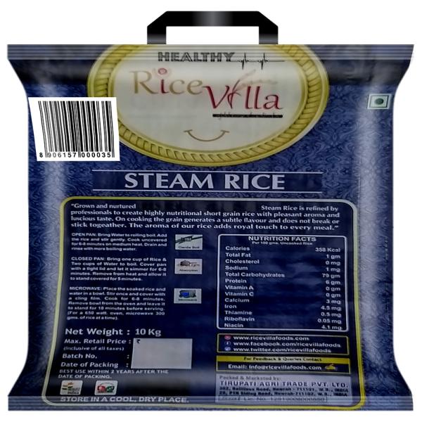 Rice Villa Raja Steam Rice 10 kg - JioMart