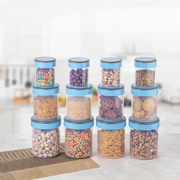 Polyset Ringo Assorted Round Plastic Container (Set of 12) - JioMart