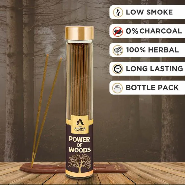 The Aroma Factory Power of Woods Incense Sticks Bottle 100 g - JioMart