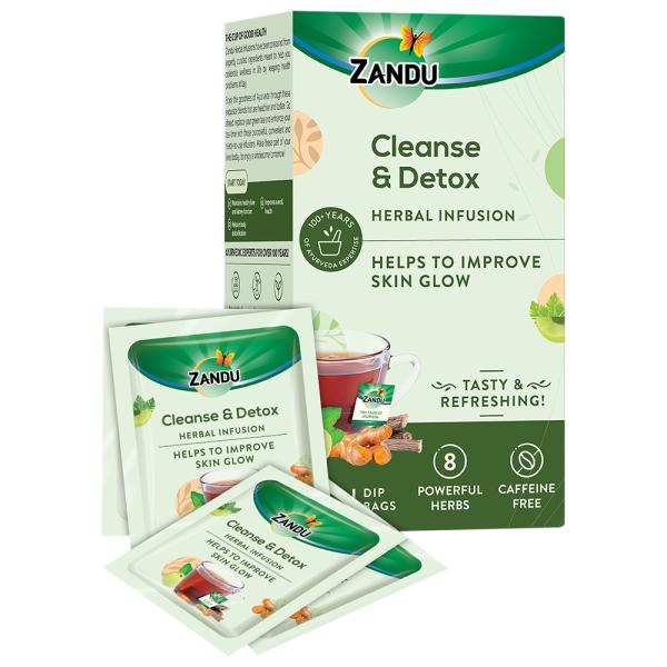 Zandu Cleanse & Detox Herbal Infusion Tea Bags 1.5 g (25 pcs) - JioMart