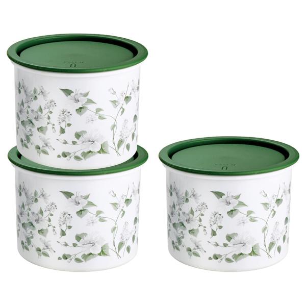 Joyo Snap and Lock Assorted Colour Round Plastic Container 1 L (Set of ...