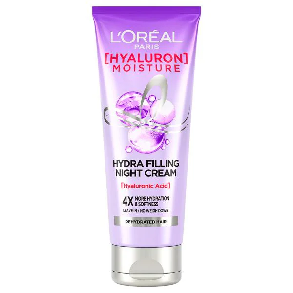 L'Oreal Paris Hyaluron Moisture Hydra Filling Night Hair Cream 180 ml ...