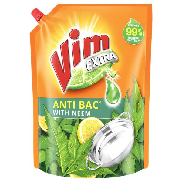 Vim Extra Anti Bac Neem Dishwash Liquid 2 L - JioMart